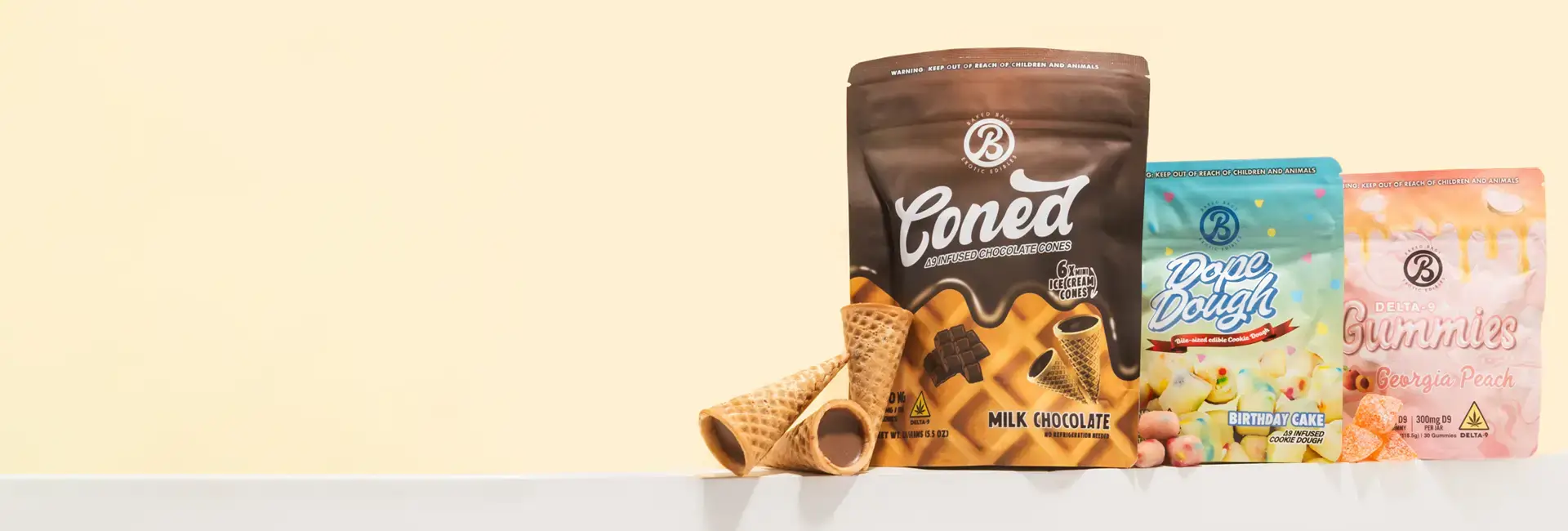 Baked Bags | Buy Zaza Cones & Premium THC Edibles Online | Shop Now